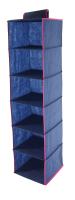 China Blue Shelf Hanging Organizer , Closet Organizer For Hanging Clothes for sale