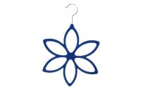 China Flower Shaped Infant Velvet Hangers , 29cm Kids Flocked Hangers for sale