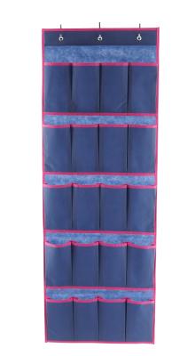 China 20 Breathable Pockets Cozy Organizer Over The Door Shoe Rack for sale