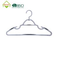 China With Secure Grip Strips And Durable Chrome Metal Hooks Plastic Hanger for sale