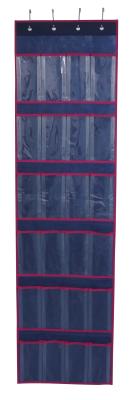 China 24 PVC Pockets Nonwoven Over The Door Shoe Organizer for sale