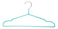 China Strong And Durable Notched Shoulders Compact Chrome Wire Hangers for sale