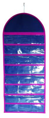 China 62 Pockets 35x85cm Double Side Hanging Jewelry Bag for sale