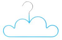 China Cloud-Shaped Eco Friendly Ultra Slim Durable Chrome Wire Hangers for sale