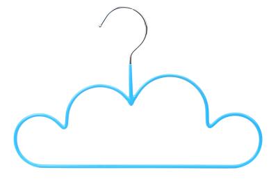 China Cloud-Shaped Eco Friendly Ultra Slim Durable Chrome Wire Hangers for sale