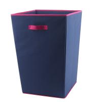 China Blue 40x40x60cm Collapsible Fabric Laundry Hamper for sale