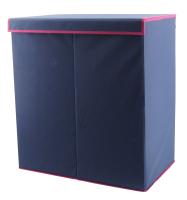 China Non Woven Houseware Double Laundry Basket With Lid for sale