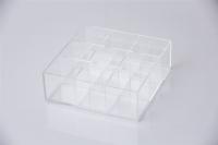 China Luminous Green Aesthetic Desk Organizer , Clear Cosmetic Storage Organizer for sale