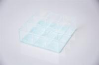 China Luminous Green Aesthetic Desk Organizer , Clear Cosmetic Storage Organizer for sale