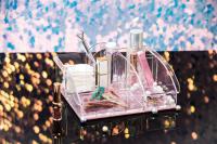 China OEM Aesthetic Desk Organizer , Clear PS Plastic Makeup Organizer Box for sale