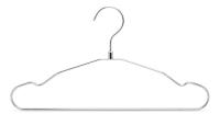 China Space Saving Light Weight Coat&Suite Compact Chrome Wire Hangers for sale