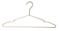 China Strong And Durable Slack Polished Economical Chrome Wire Hangers for sale