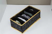 China 6 Cells Foldable Drawer Organizer For Socks And Underwear for sale