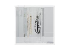 China 24 Hooks Tabletop Jewelry Organizer , Clear Acrylic Necklace Holder for sale