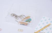 China Clear Acrylic Tabletop Jewelry Organizer , Velvet Jewelry Organizers For Drawers for sale