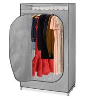 China Home Portable Non Woven Wardrobe With Hanging Rack for sale