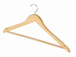China BSCI  37.3cm 2 Layers Wooden Multi  Trouser Clamp Hangers for sale
