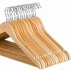 China 360 Degree Swivel Hook Solid Wood Crescent Hangers Modern Luxury for sale