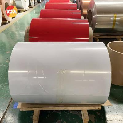 China PVDF Coated Aluminum Coil 1100 3003 3004 3105 5052 Color Roll White 0.5mm for sale
