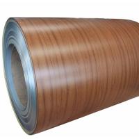 China PE Color Coated Wood Grain Aluminum Coil 3105 3005 for Decorative Cladding for sale