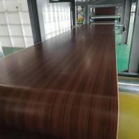 China PE Color Coated Wood Grain Aluminum Coil 3105 3005 for Decorative Cladding for sale