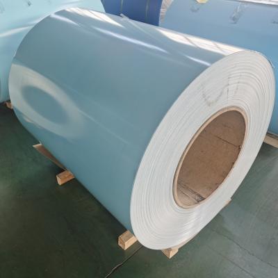 China Light Blue T8 Painted Aluminum Coil 1000mm Width for Furniture Lighting for sale