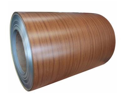China 6.5mm Thickness Wood Grain Painted Aluminum Coil T351 Temper for Building Cladding for sale