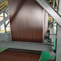 China 6.5mm Thickness Wood Grain Painted Aluminum Coil T351 Temper for Building Cladding for sale