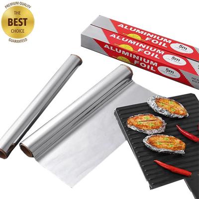 China Heavy Duty Food Grade Aluminum Foil Roll 30cm x 300m for Household Kitchen Use for sale