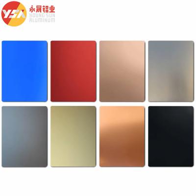 China 5052 Anodized Aluminum Sheet 2mm 3mm 4mm Black Blue Red Rose Gold Plate for sale