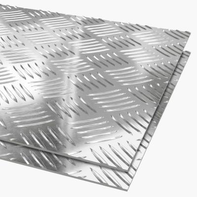 China Aluminum Diamond Plate 6061 Tread Plate 5 Bar Checker Sheet 4x8 for sale