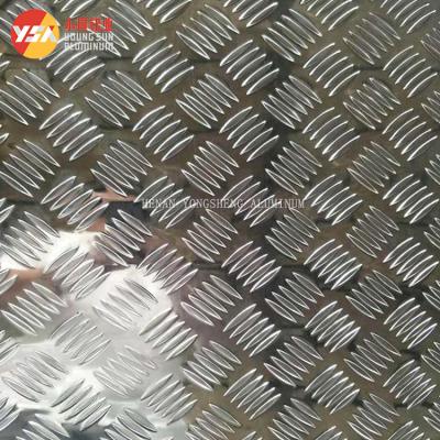 China Aluminum Checker Plate 3003 H112 Tread Plate Sheet 4x8 5 Bar Industrial Grade for sale