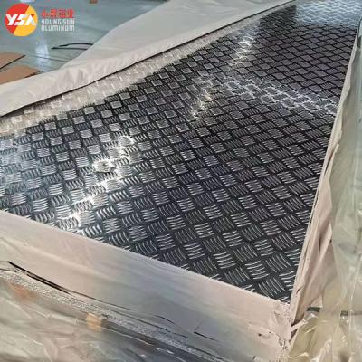 China 0.8mm Aluminum Checkered Plate 3003 5052 5754 Embossed Diamond Sheet for sale