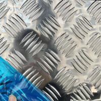 China 5754 5 Bar 5mm Aluminum Sheet Checked Pattern Plates Aluminum Checked Plate for sale
