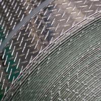 China 5052 6061 Aluminum Diamond Plate Anti Slip Sheet 0.3-6.0mm for Stair Tread Truck Floor for sale