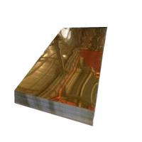 China Silver Colored 0.2mm Clear Mirror Aluminum Sheet 3mm to 3000mm Width for sale