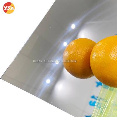 China Silver Clear Mirror Aluminum Sheet Coil 0.2mm to 6.0mm Thickness 3000mm Width for sale