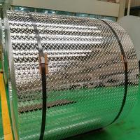 China Reflective Aluminum Checkered Plate 1000 Series Mirror Diamond Plate Coil for sale
