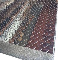 China 5052 6061 Aluminum Diamond Plate Anti Slip Sheet 0.3-6.0mm for Stair Tread Truck Floor for sale