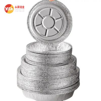 China Half Size Disposable Aluminum Foil Pans Baking Trays with Plastic Lids 8.5x6.5x2.5 Inch for sale