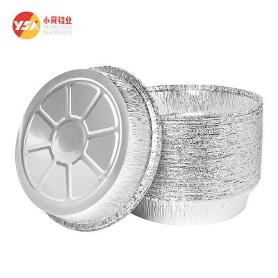 China Eco Friendly Aluminum Foil Dish with Lid 3 Compartment for Household Food Packaging for sale