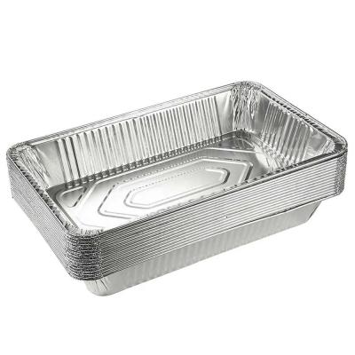 China Custom Aluminum Foil Trays 0.02-0.04mm Thickness Various Sizes for Food Packaging for sale