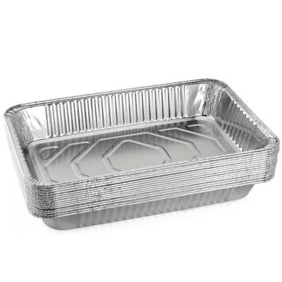 China Heavy Duty Disposable Half Size Steam Table Aluminum Foil Pan 100 Pack for sale