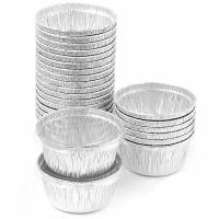 China Disposable Aluminum Foil Tart Pan 200ml 260ml Baking Cups for Egg Tart Cake for sale