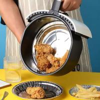 China 7 8 9 Inch Round Aluminum Foil Pans for Cooking Silver Foil Containers 50 Pack for sale