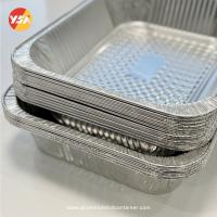 China Large Rectangular Aluminum Foil Roasting Pan 47x33cm for Outdoor Party Cooking for sale