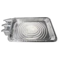 China Disposable Rectangular Aluminum Foil Lasagna Tray Hot Cold Food 8x6 Inch for sale