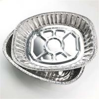 China Small Size Disposable Foil Casserole Pan for Air Fryer Oven 8x6 Inch for sale