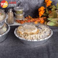 China 7 Inch Round Foil Pans with Clear Lids Pizza Pie Trays 50 Pack Disposable for sale