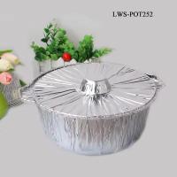 China Disposable Aluminum Foil Pans with Lids 32oz Takeout Tin Foil Trays for Food Storage for sale